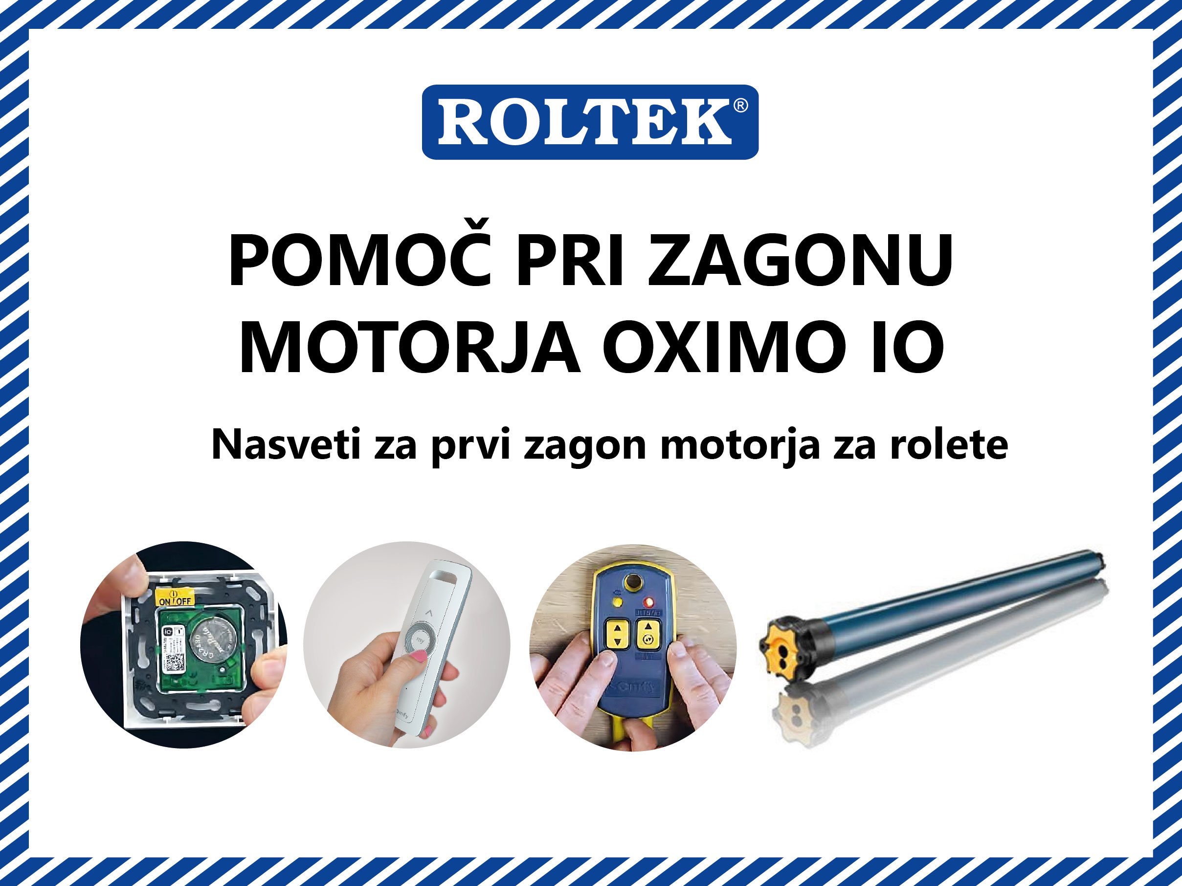 Pomoč pri zagonu motorja OXIMO io za rolete | ROLTEK